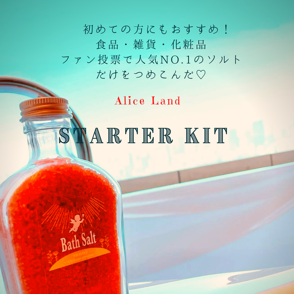 Alice Land -【雑貨・化粧品・食品】ファン投票で人気NO.1のソルトだけをつめこんだ♡Alice Landスターターキット